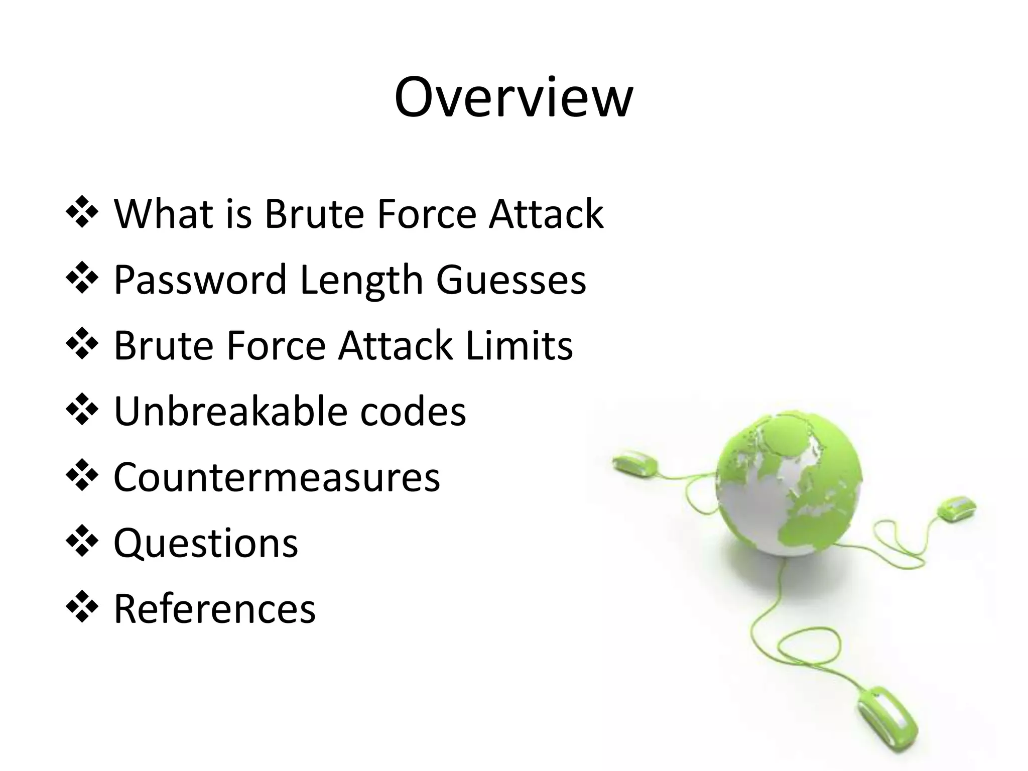 Brute force attack | PPTX