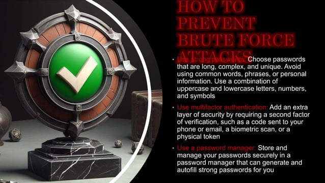 Brute Force Attack and Its Prevention.pptx | Information and Network Security | Computing