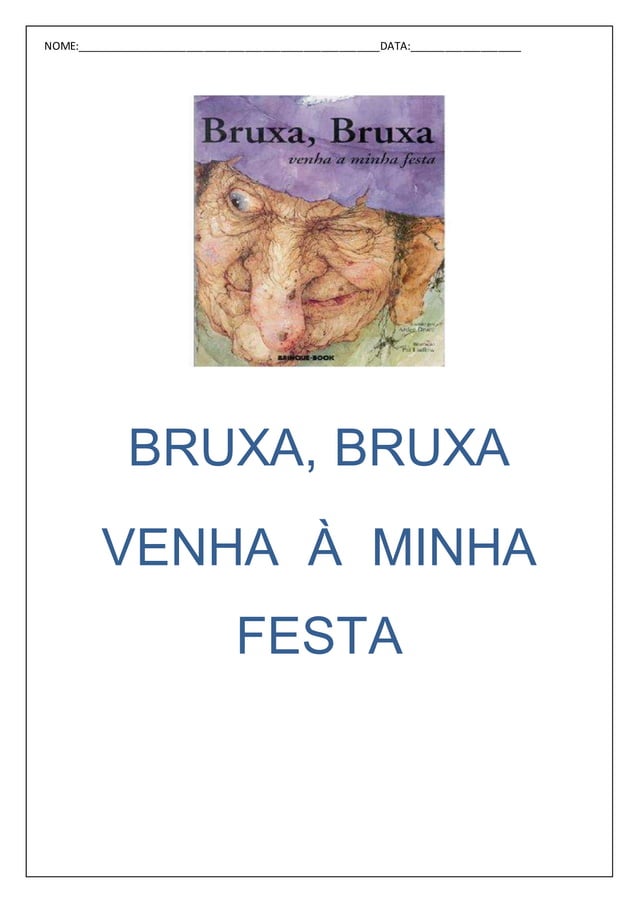 Sequência Didática - Bruxa,bruxa venha a minha festa | DOCX