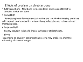 Bruxism and its effect on periodontium | PPTX