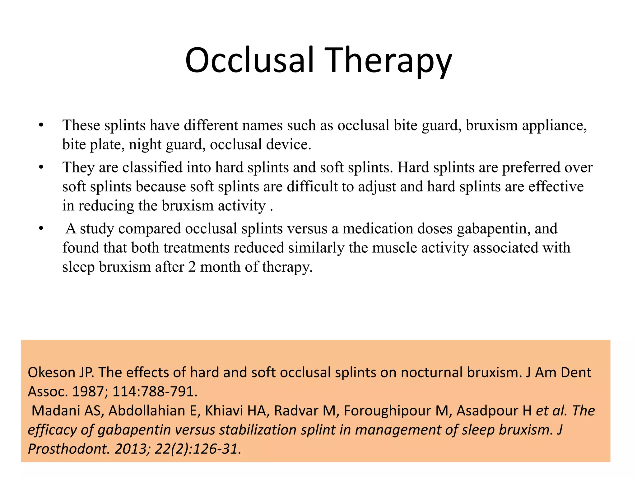 Bruxism and its management | PPTX