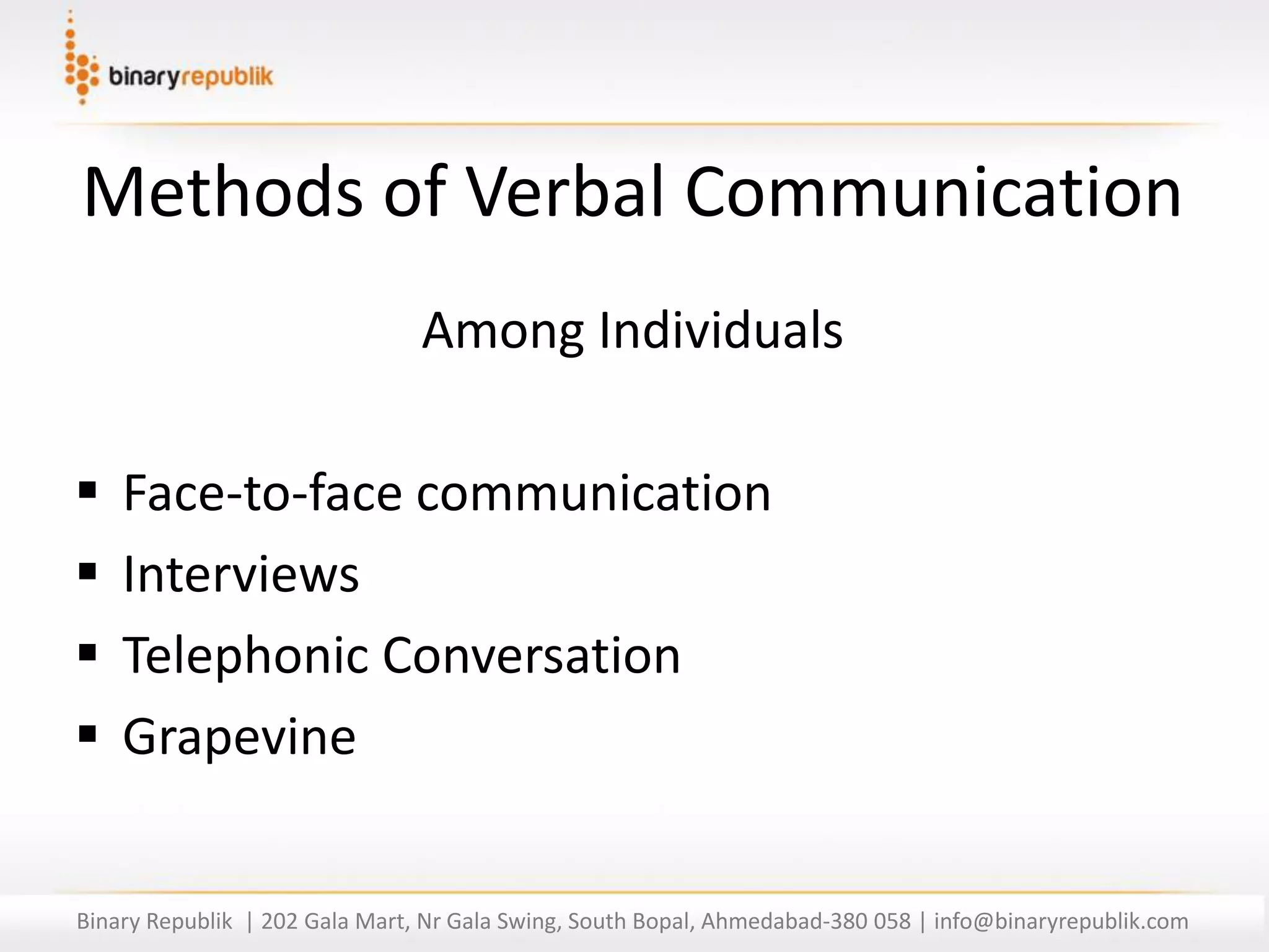 Br verbal communication | PPTX