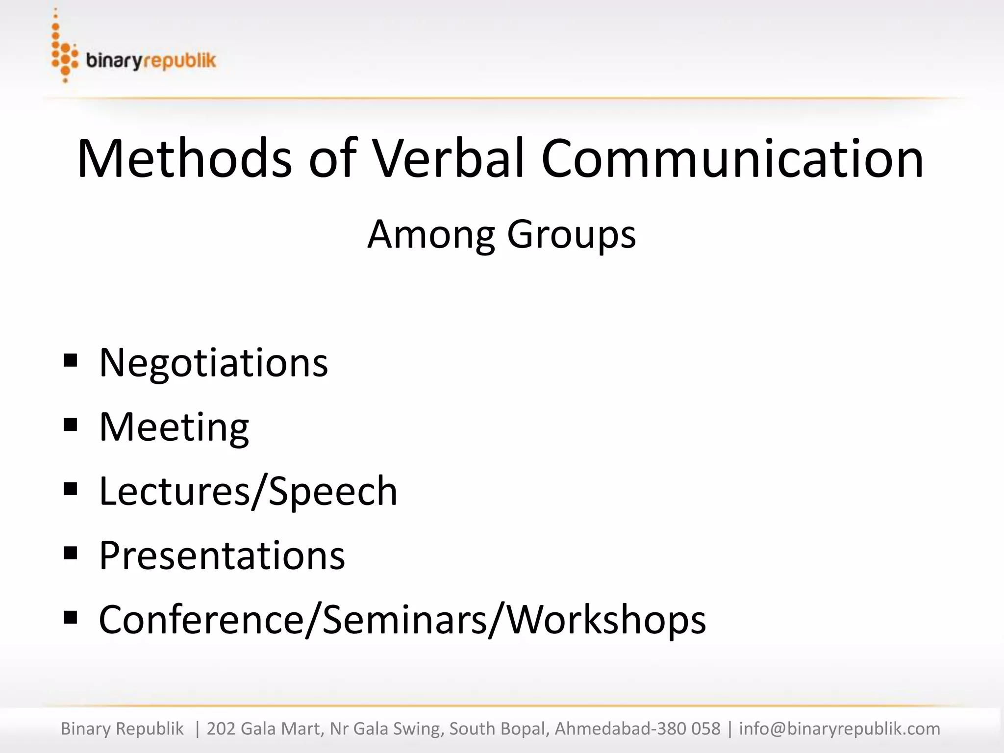 Br verbal communication | PPTX