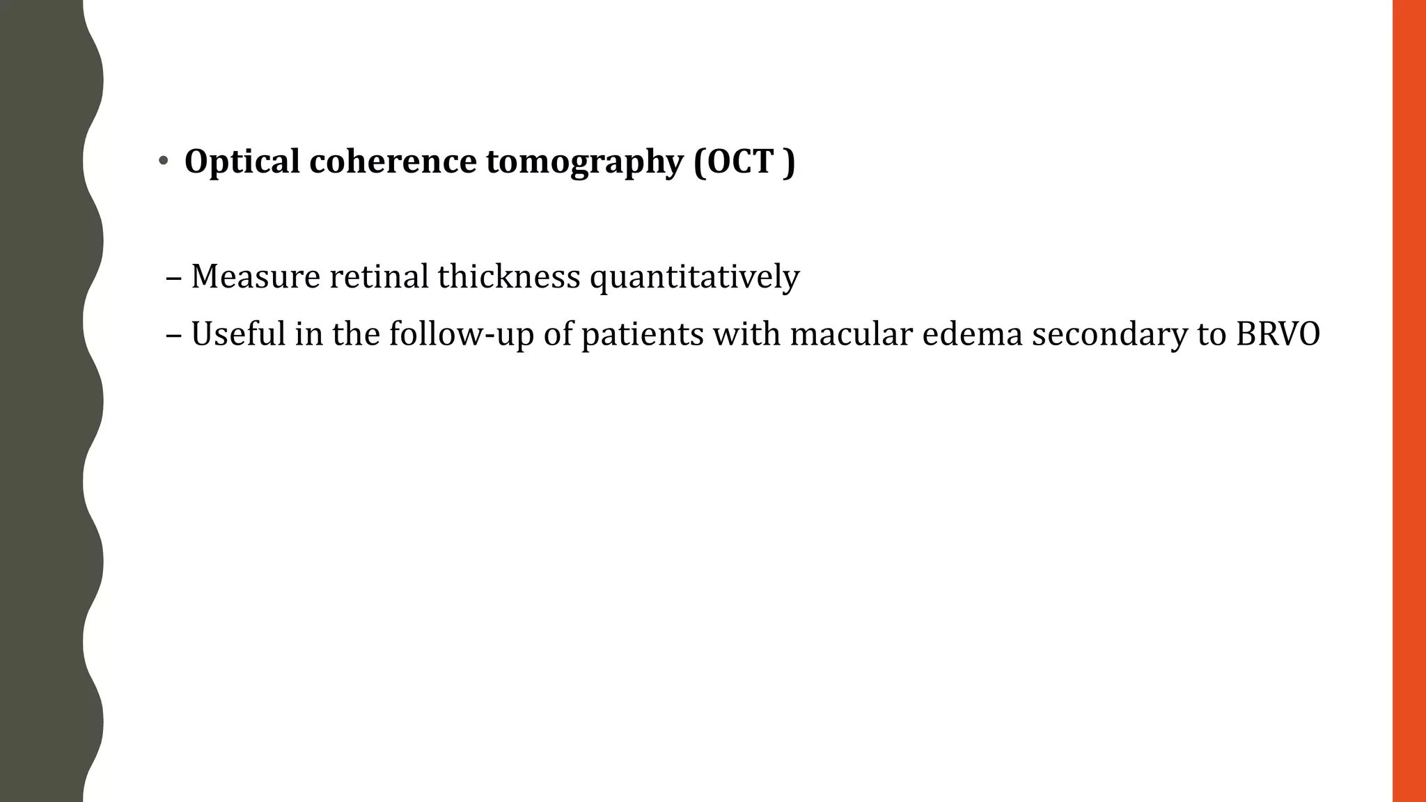 Branch retinal vein occlusion (BRVO) | PPTX