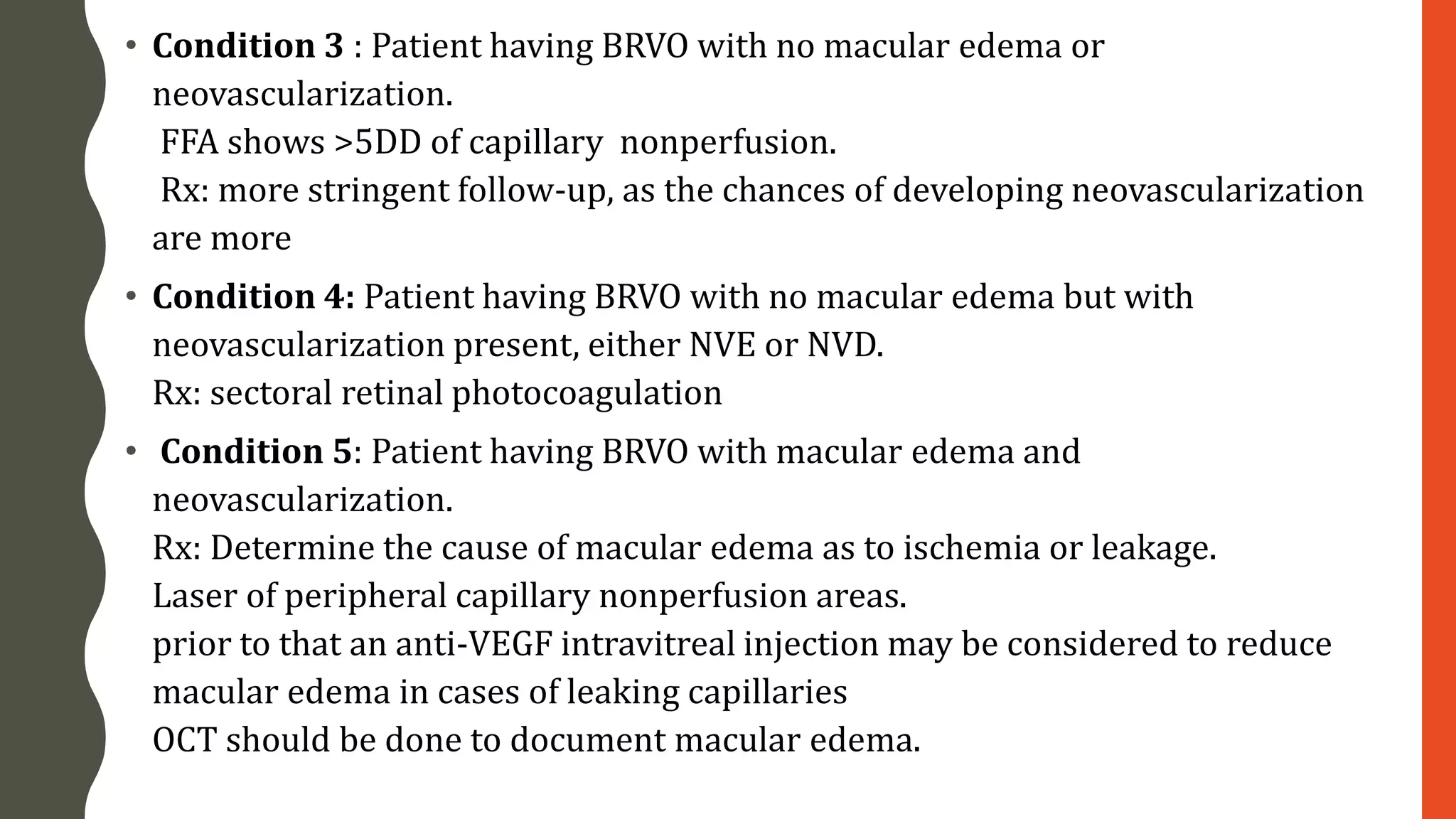 Branch retinal vein occlusion (BRVO) | PPTX