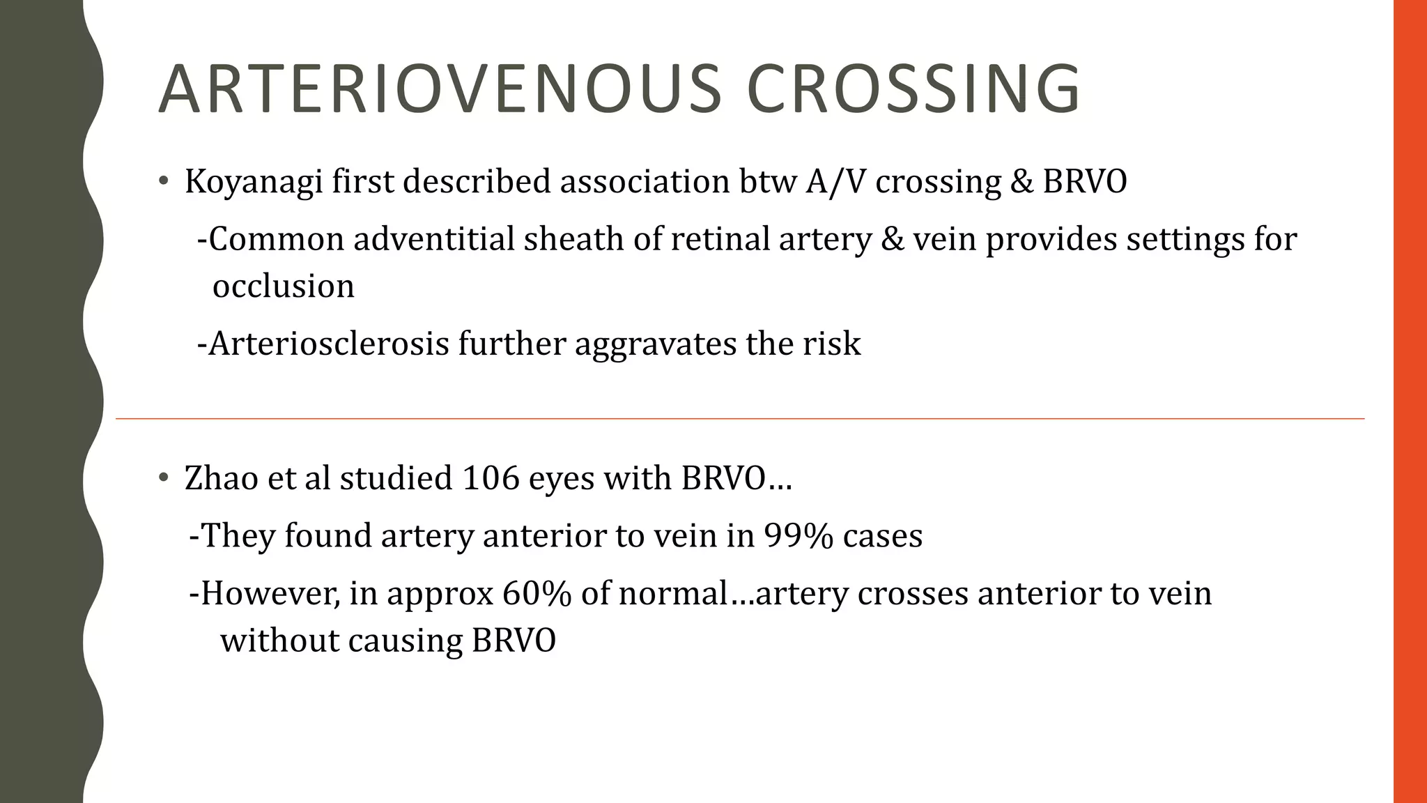 Branch retinal vein occlusion (BRVO) | PPTX