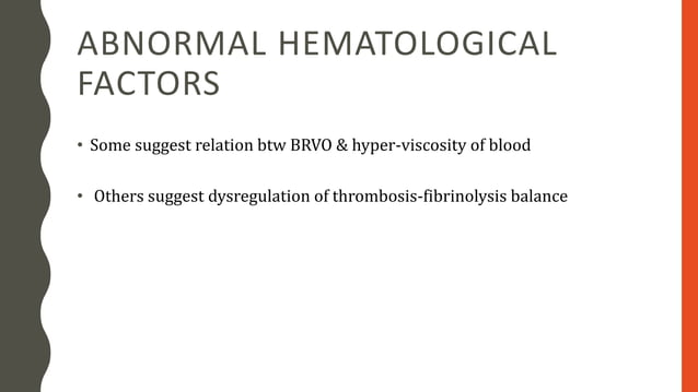 Branch retinal vein occlusion (BRVO) | PPTX