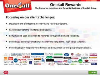 One4all: Effective incentive programmes One4all | PPTX