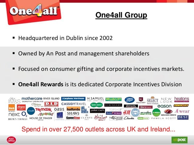 One4all: Effective incentive programmes One4all