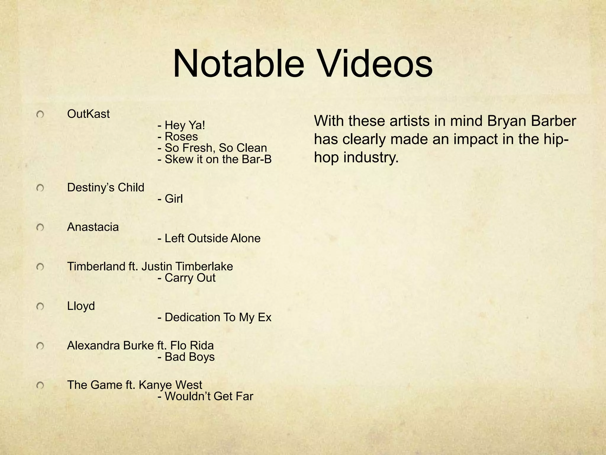 Bryan barber. | PPT