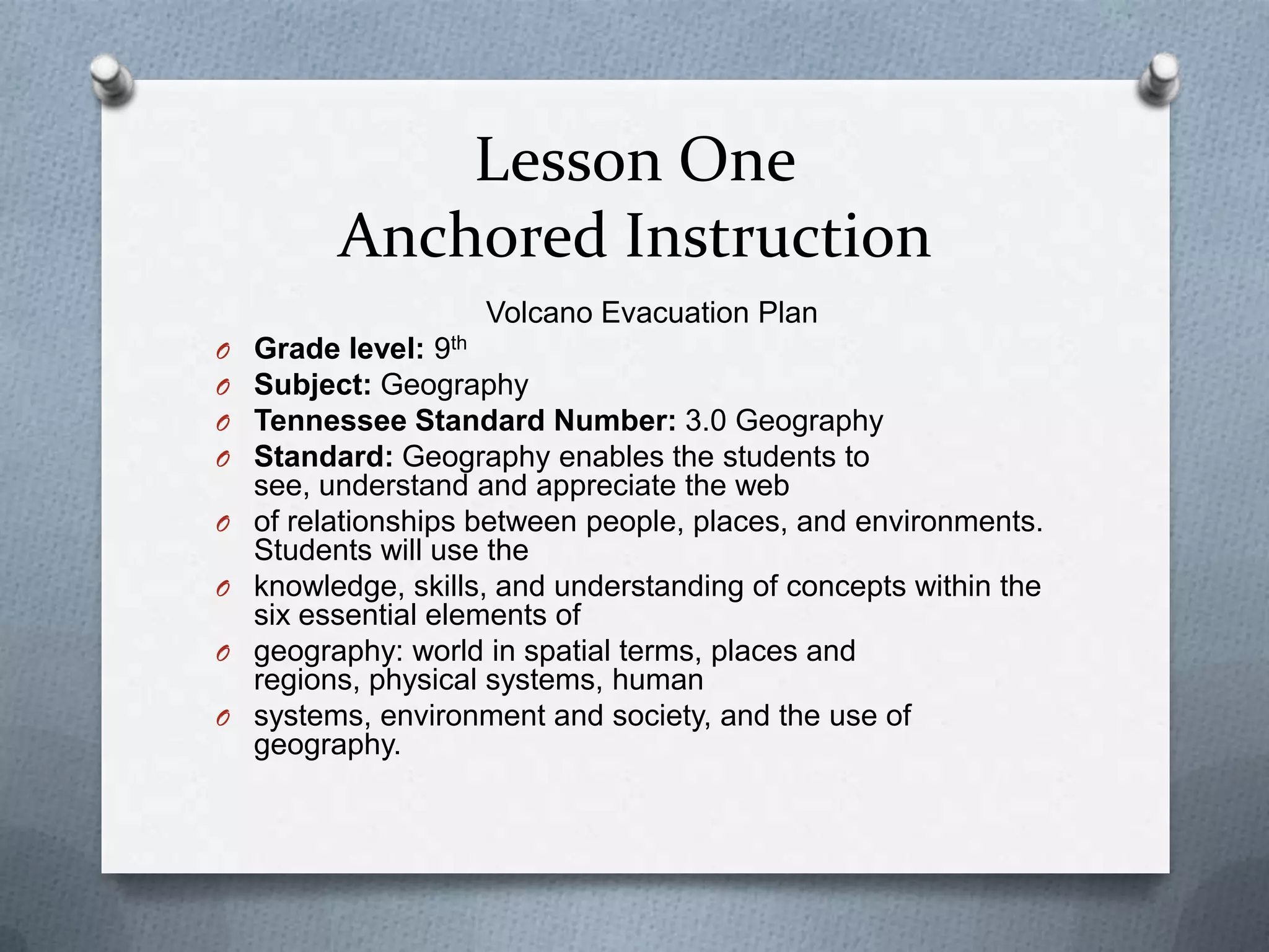 web enhanced learning mini-lesson plans project | PPT