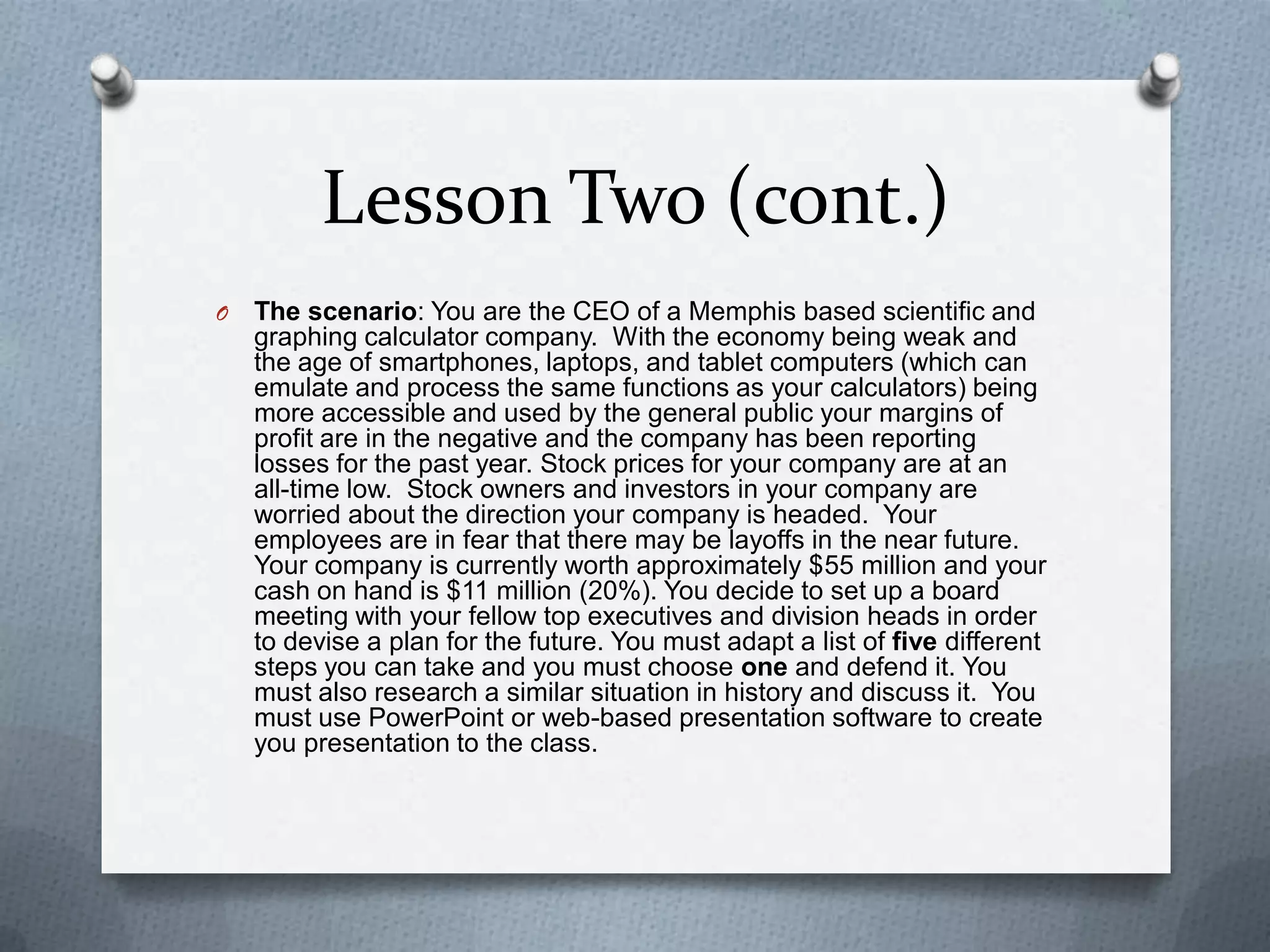 web enhanced learning mini-lesson plans project | PPT