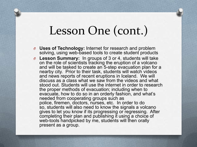 web enhanced learning mini-lesson plans project | PPT