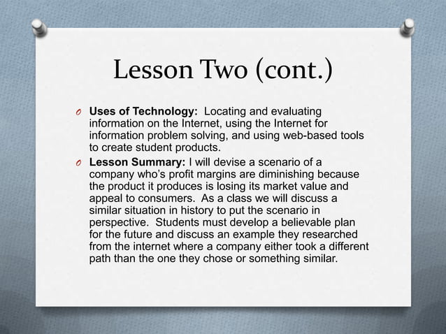 web enhanced learning mini-lesson plans project | PPT