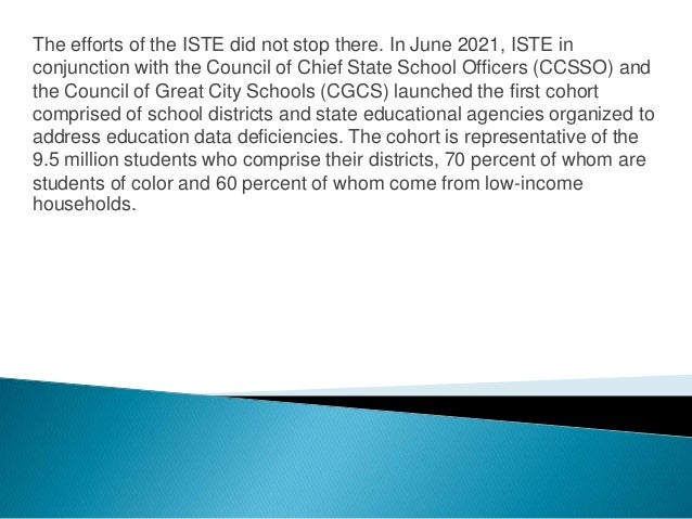 ISTE Engages, Activates, and Advocates for More EdTech Integration | PPT