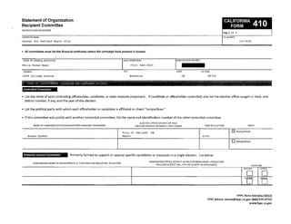 Bryan Parker FPPC Form 410 | PPT