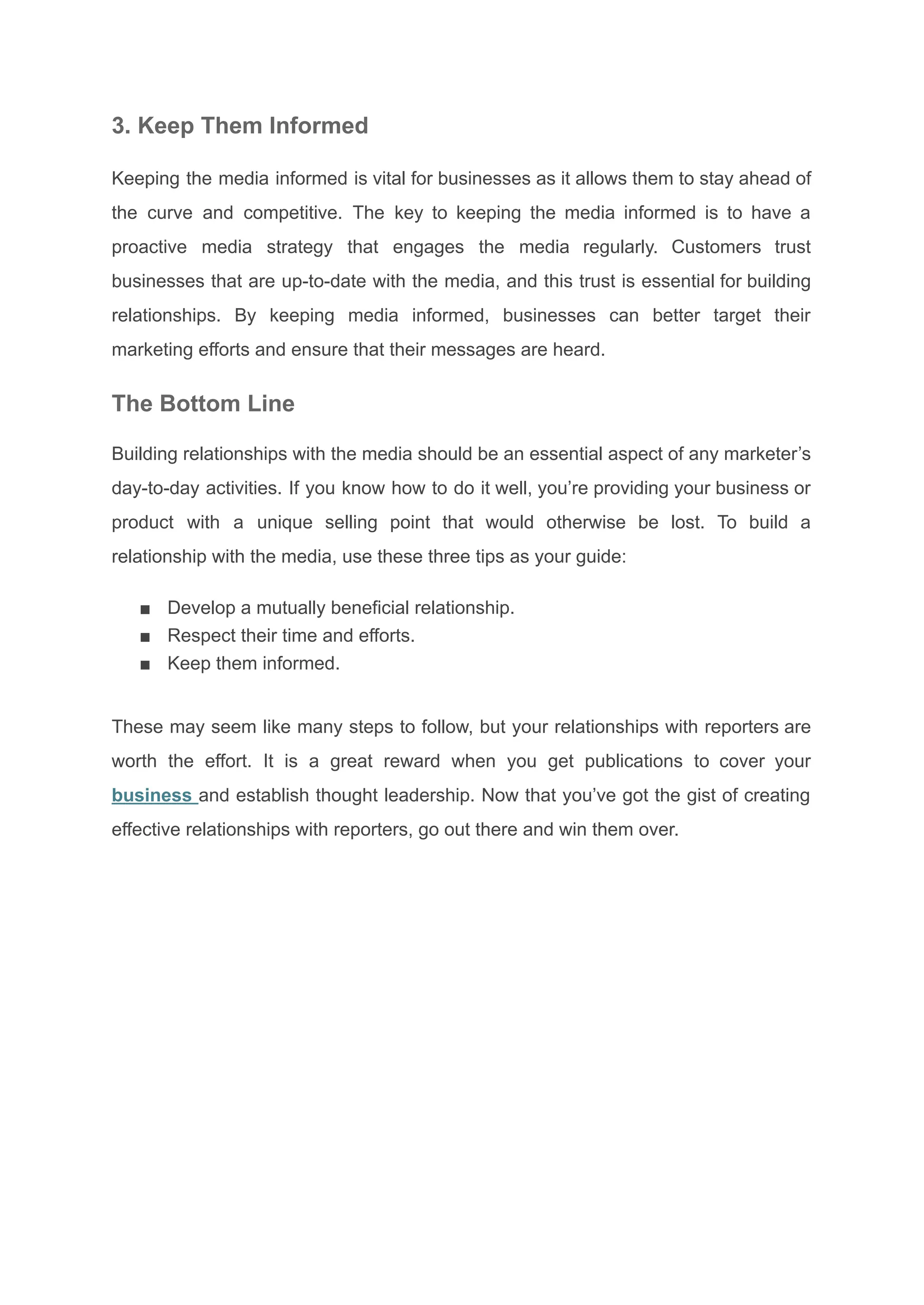 Focus On Providing Value | PDF | Media Industry | Industries