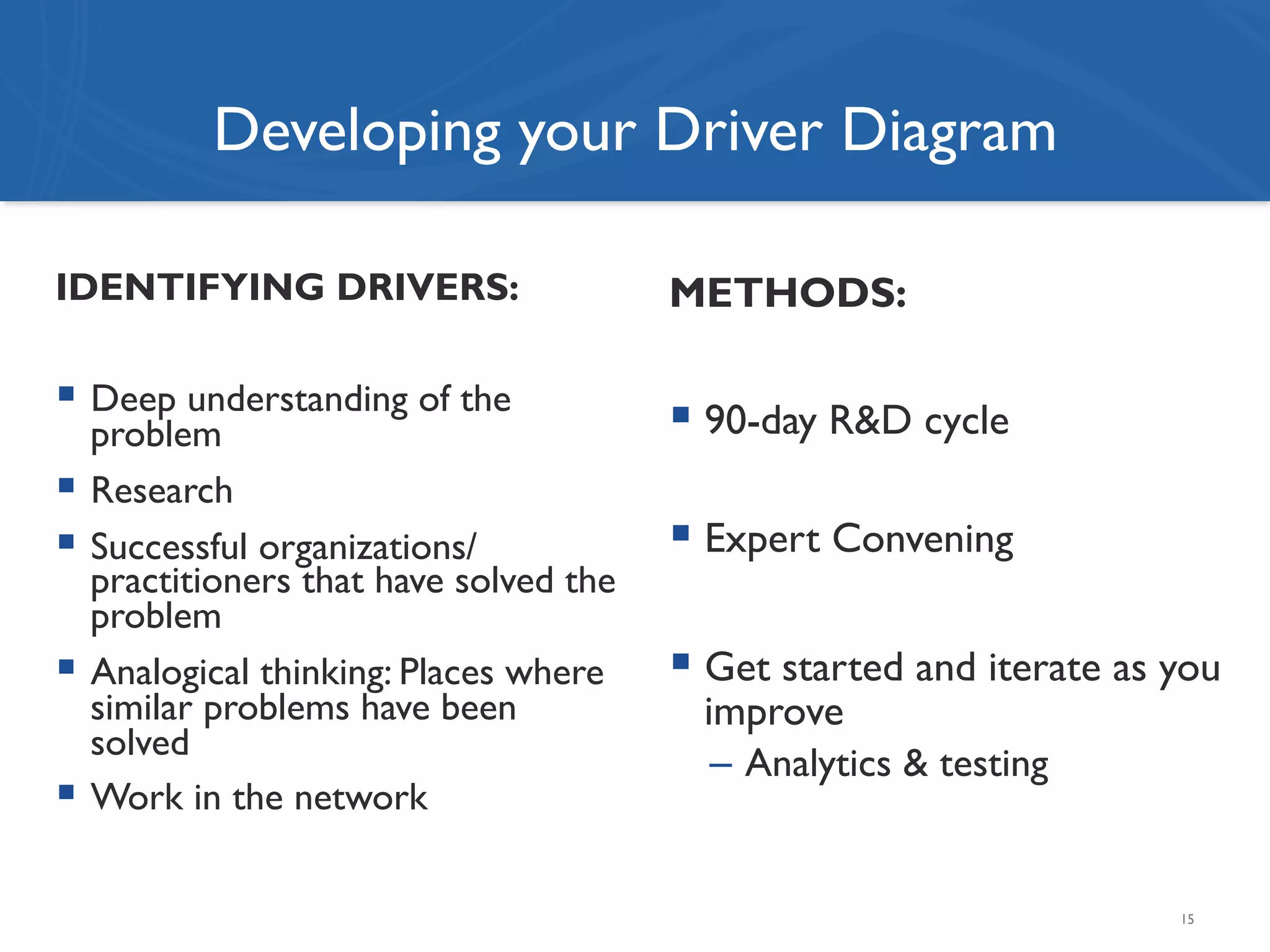 Bryk 2014 Developing a Driver Diagram for a NIC | PDF