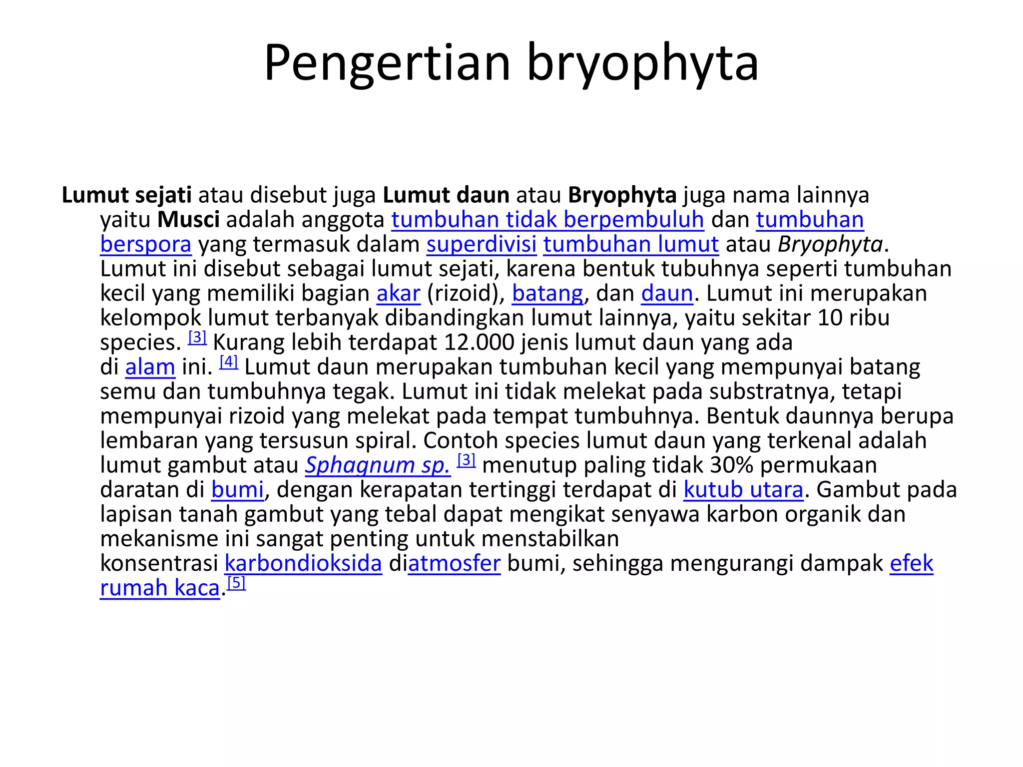 Bryophyta | PPTX