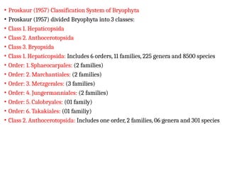 Bryophyta General Characteristics and Economic Importance - Copy.ppt