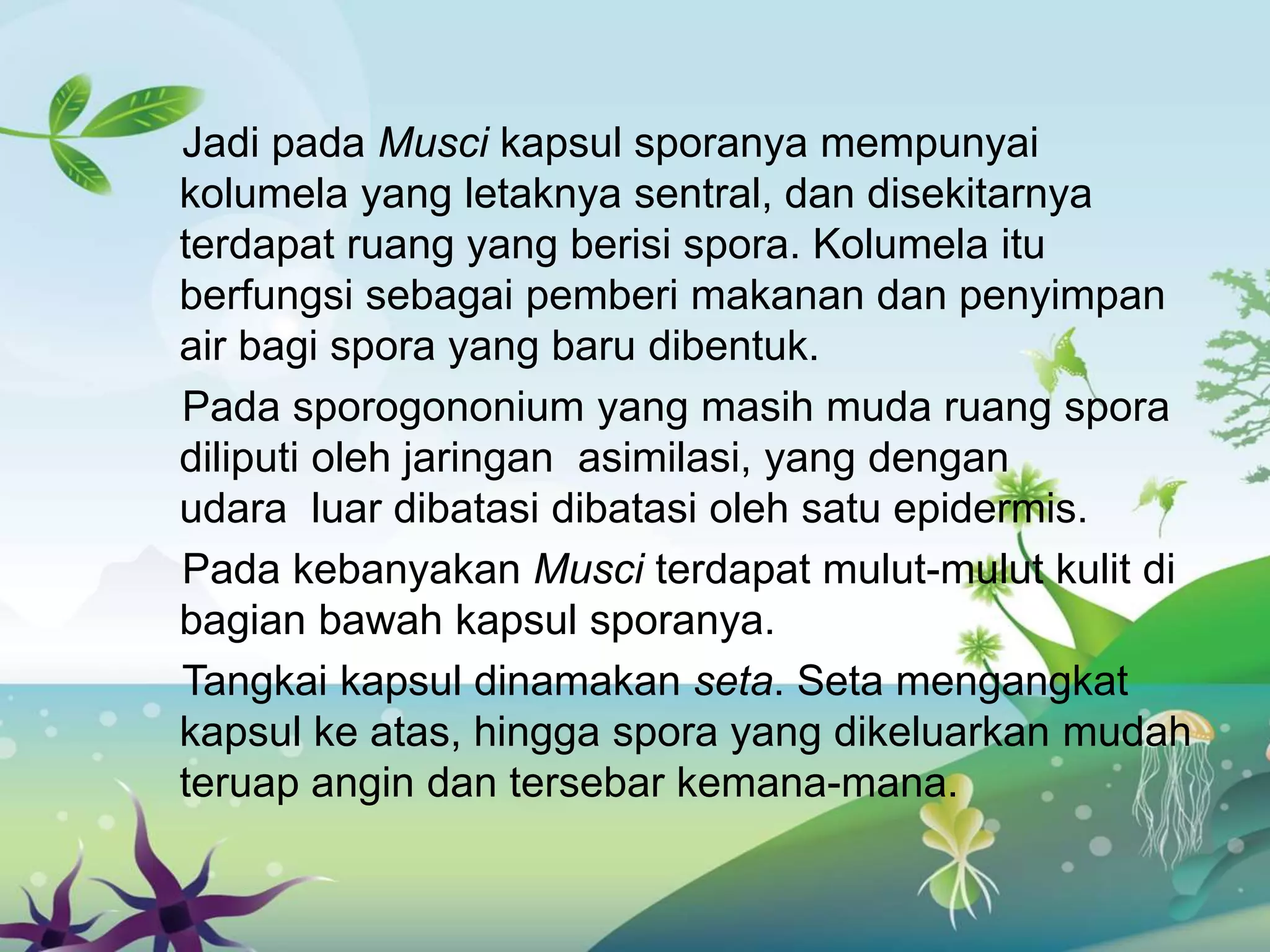 PPT Embriologi Tumbuhan - Bryophyta | PPTX