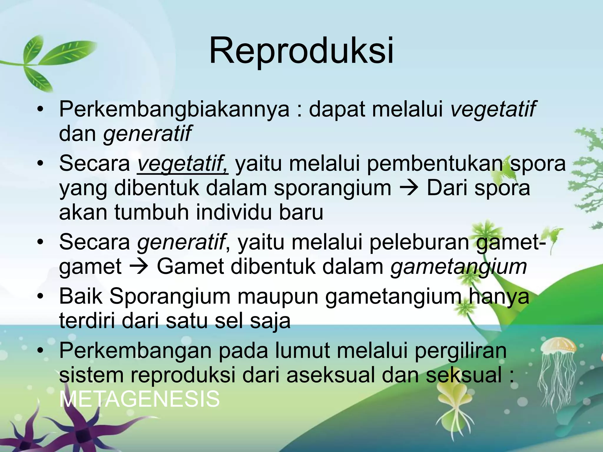 PPT Embriologi Tumbuhan - Bryophyta | PPTX