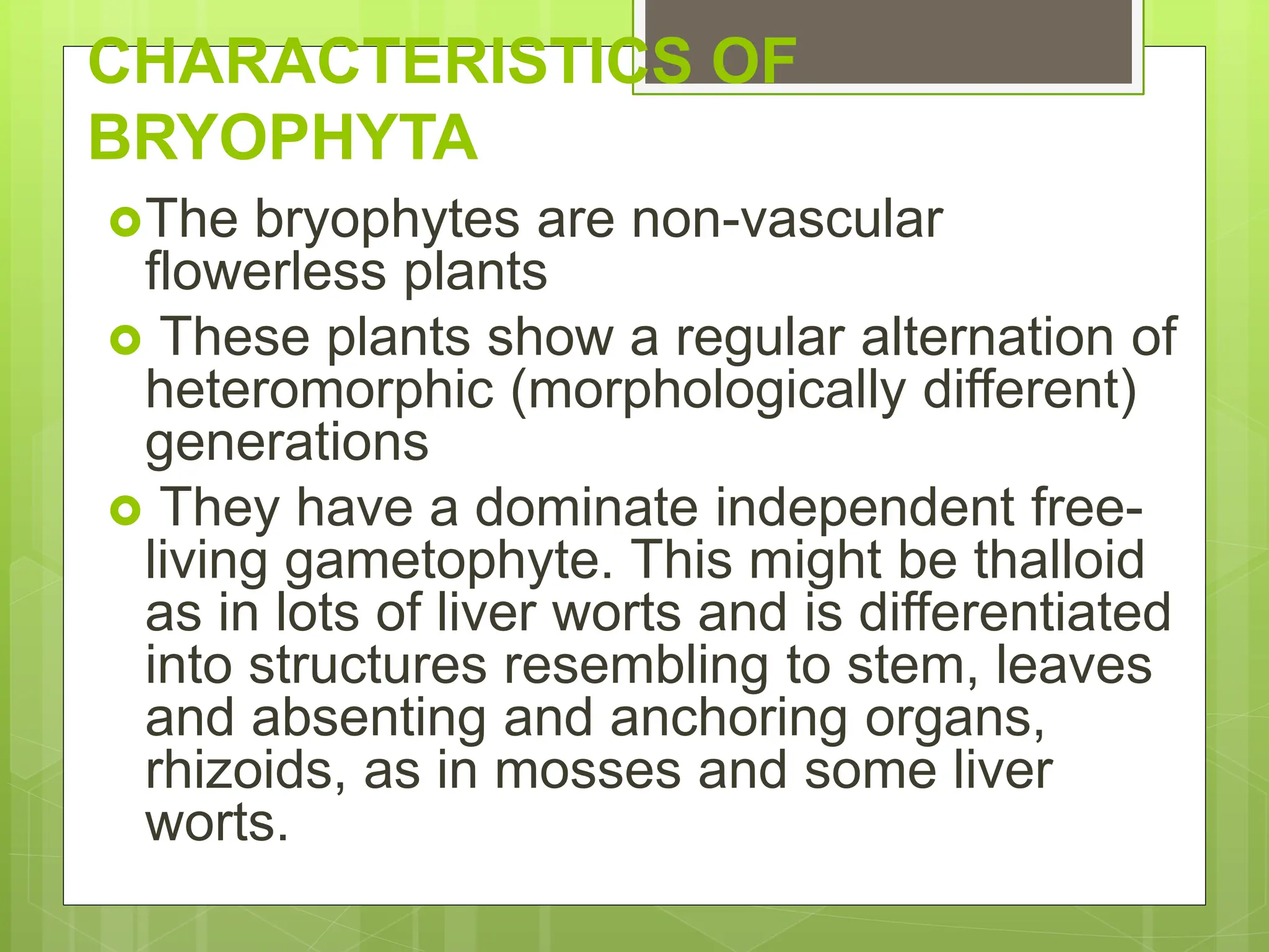 BRYOPHYTE PRESENTATIONFinal... ...pptx