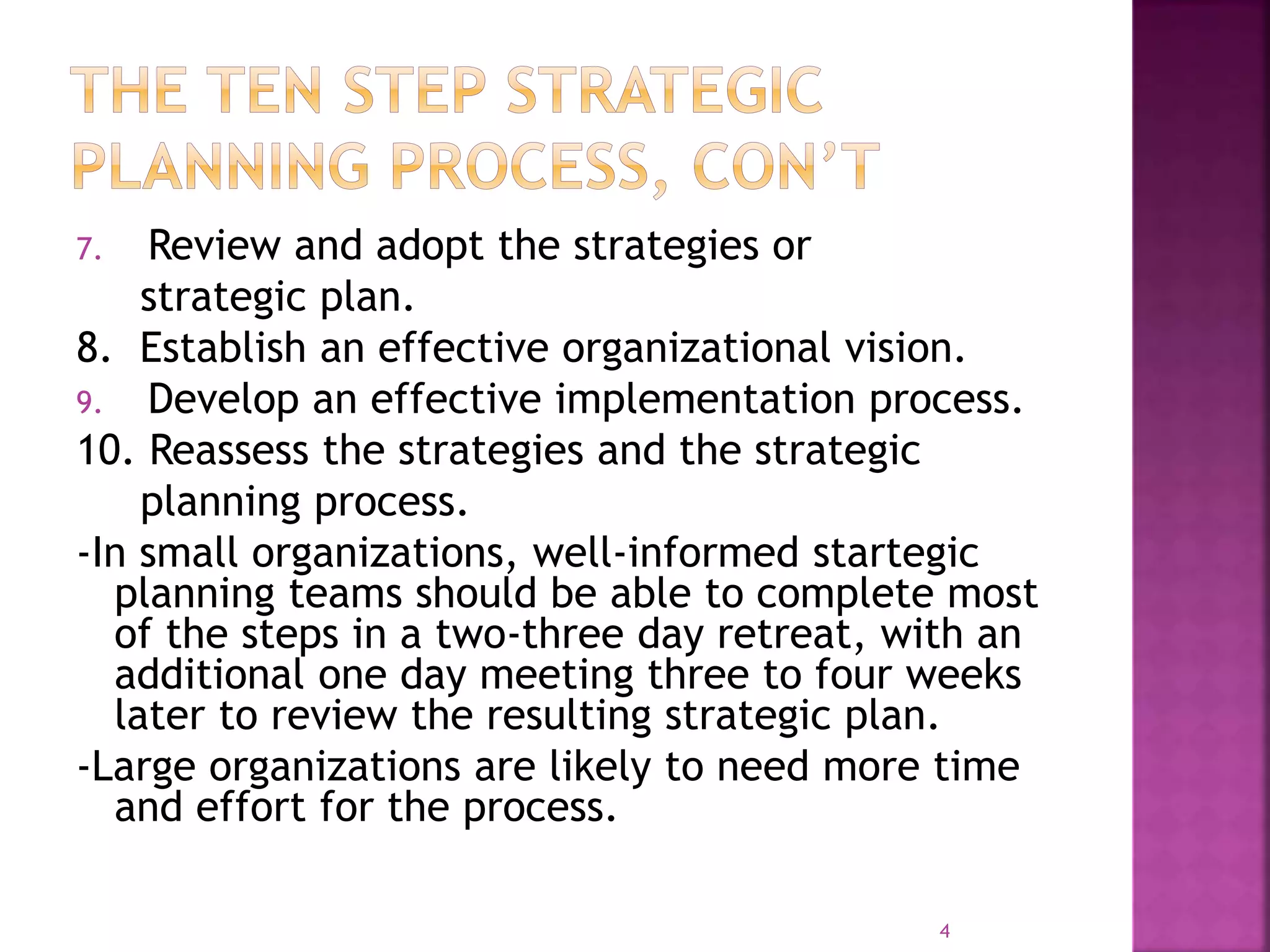 Bryson. chapter 2. the strategy change cycle. an effective strategic ...