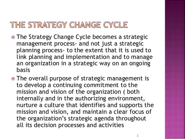 Bryson. chapter 2. the strategy change cycle. an effective strategic