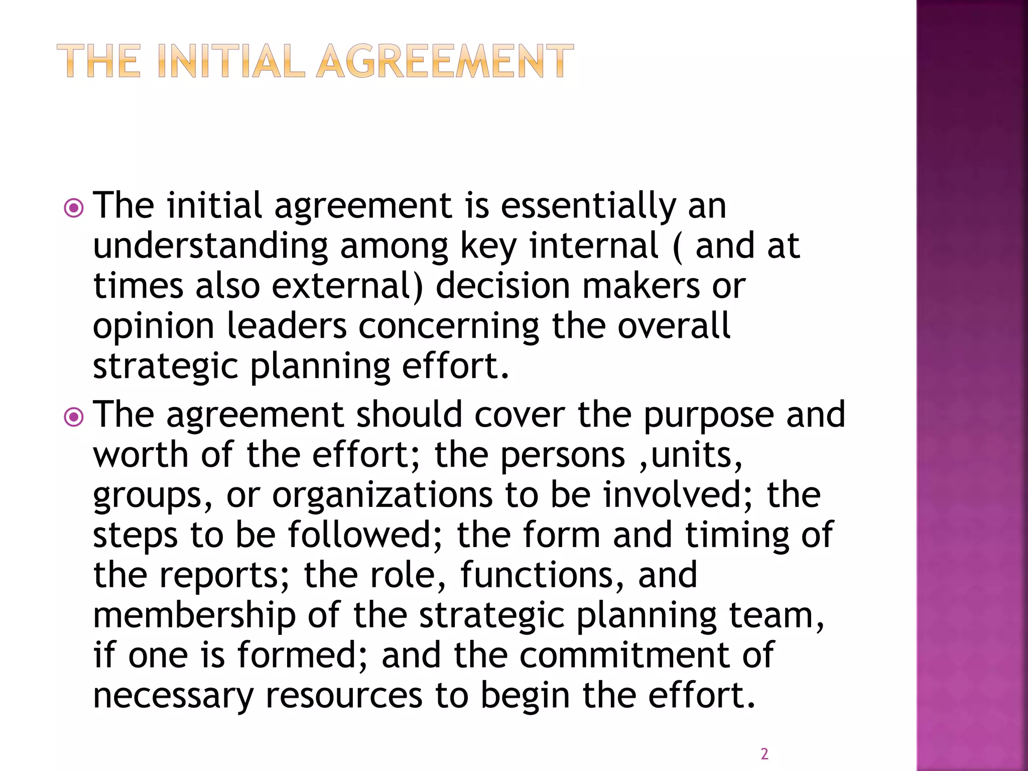 Bryson. chapter 3. initiating and agreeing on a strategic planning ...