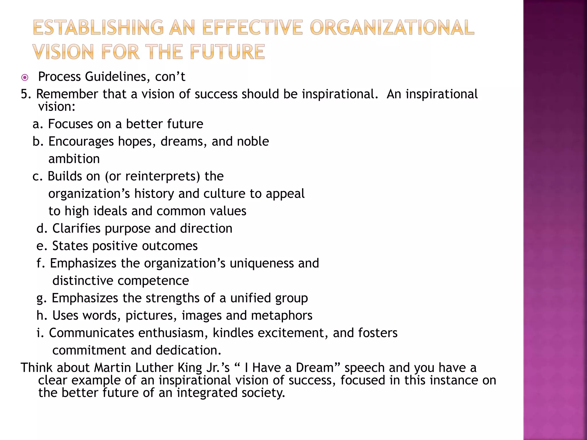Bryson. chapter 8 . establishing an effective organizational vision for ...