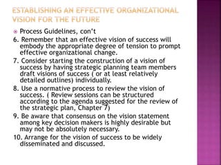 Bryson. chapter 8 . establishing an effective organizational vision for ...