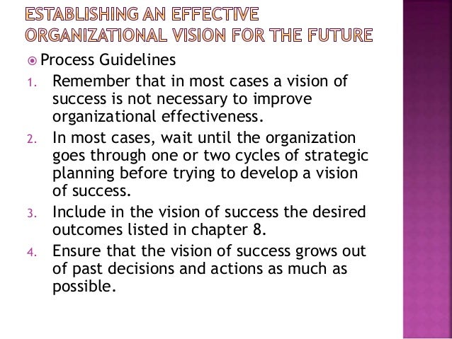 Bryson. chapter 8 . establishing an effective organizational vision f…