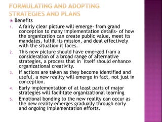 Bryson. chapter 7. formulating and adopting strategies and plans | PPTX