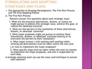 Bryson. chapter 7. formulating and adopting strategies and plans | PPTX