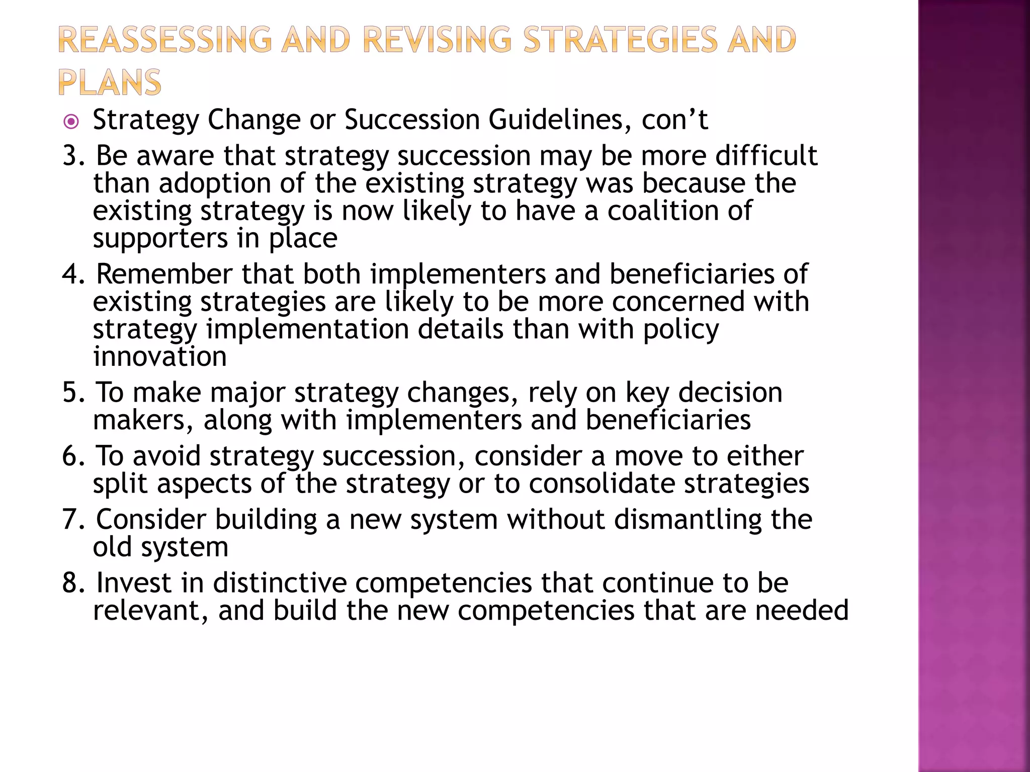 Bryson . chapter 10. reassessing and revising strategies and plans(1 ...