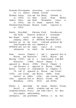 Bryson, J. M. (2018). Strategic planning for public and nonpro | DOCX