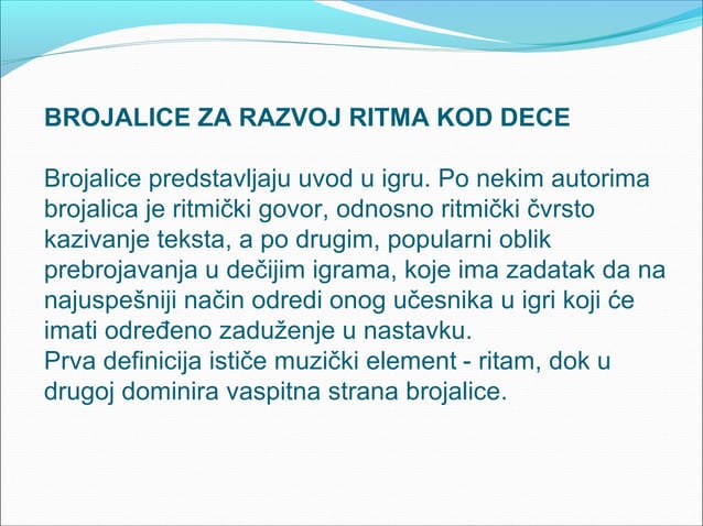 Brzalice i brojalice, Aleksa Damnjanović | PPT