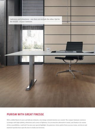 EGGER Compact Laminate Brochure | PDF