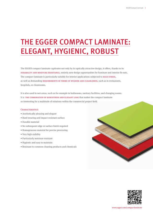 EGGER Compact Laminate Brochure | PDF | Woodworking | Arts and Crafts