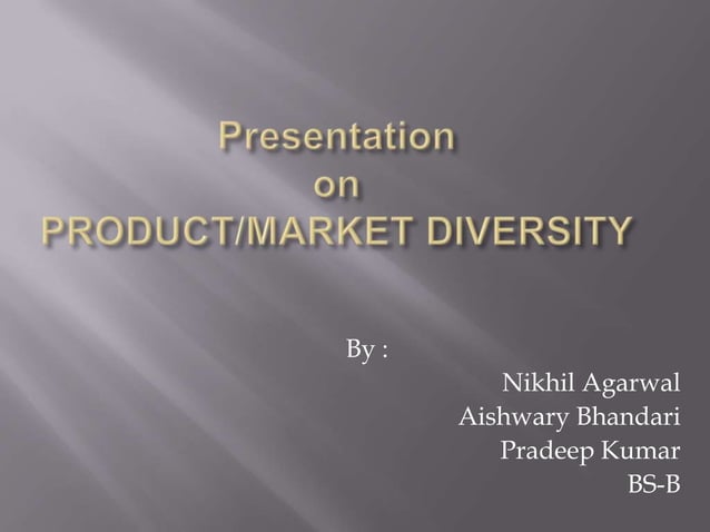 Product Diversity | PPT