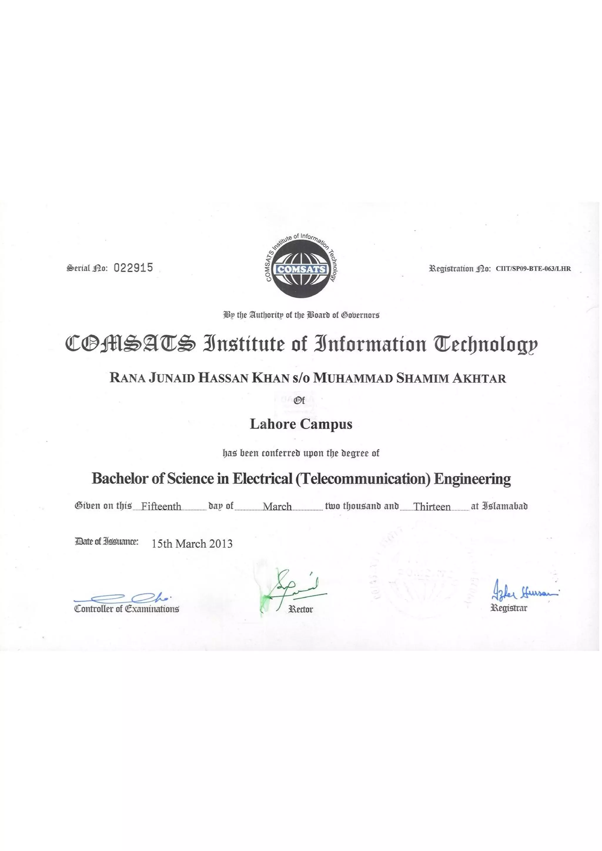 B.Sc. Transcript | PDF