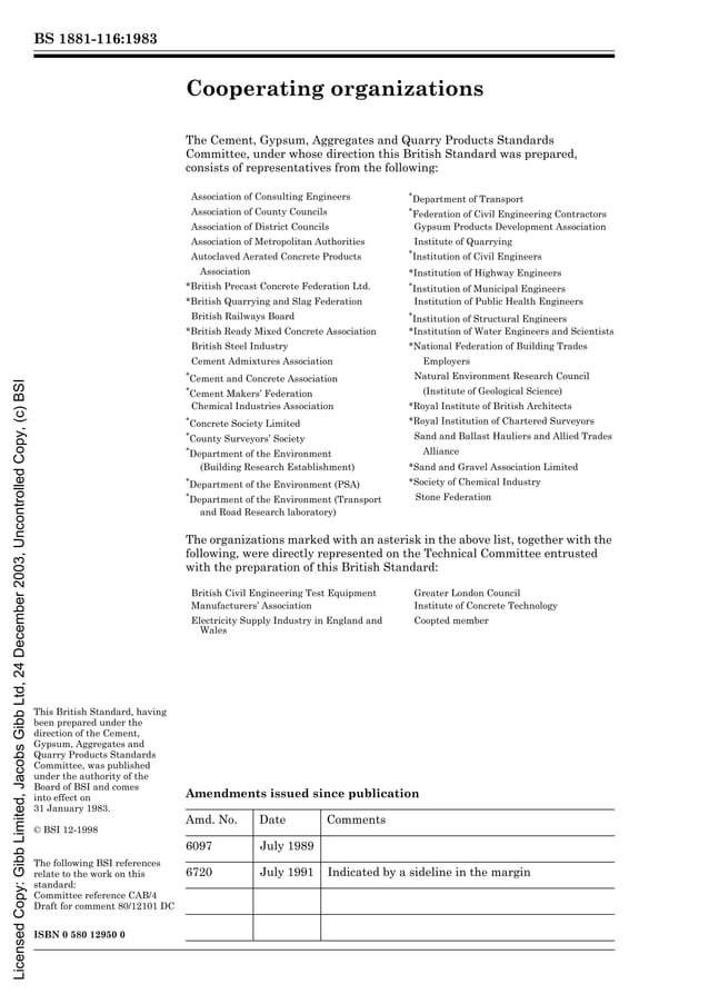 Bs 1881-part-116-83 | PDF | Civil Engineering Industry | Industries