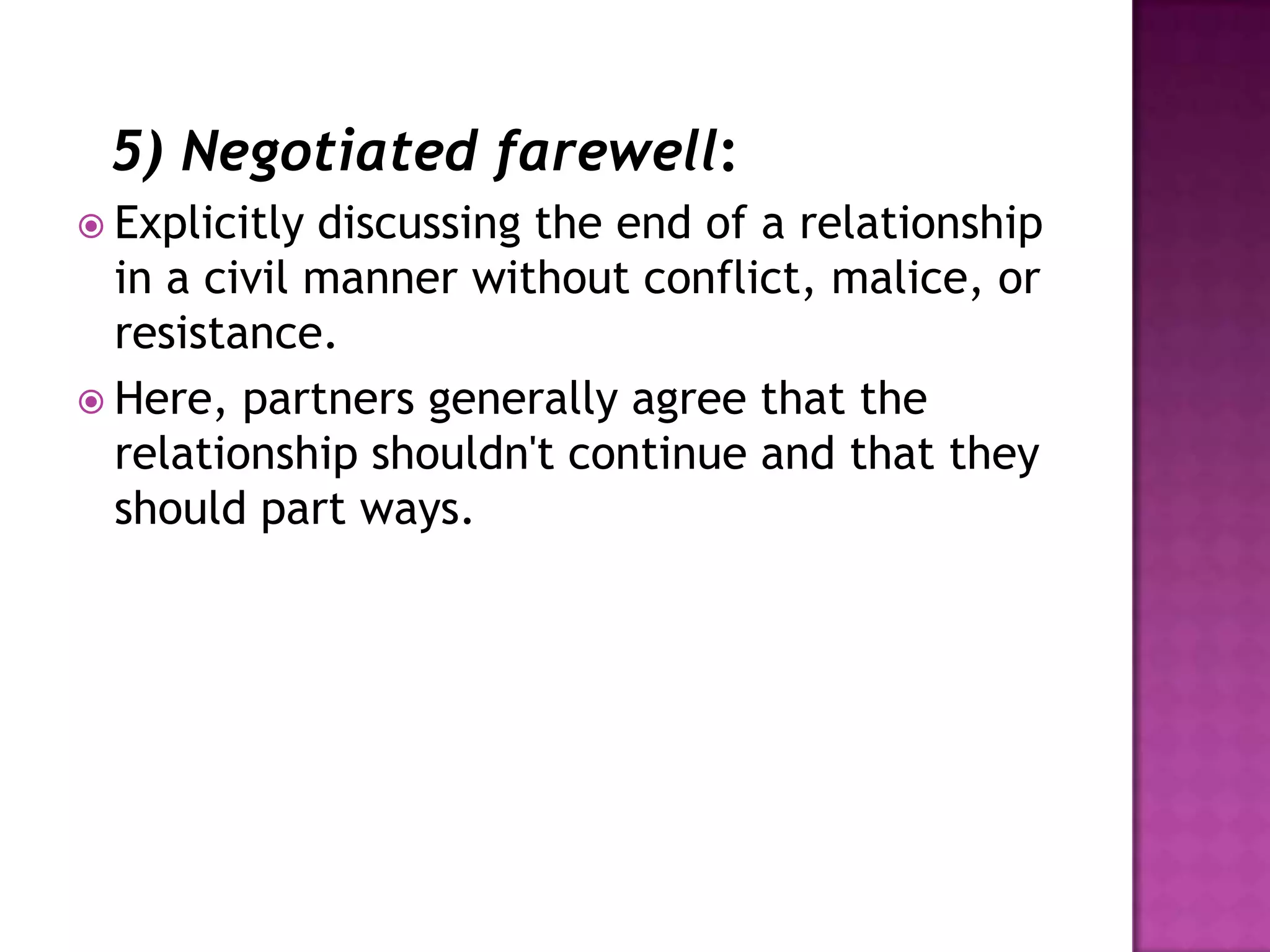 strategy for terminating relationship | PPTX