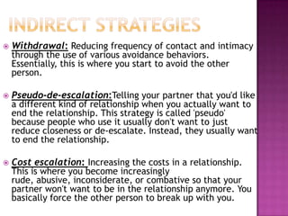strategy for terminating relationship | PPTX