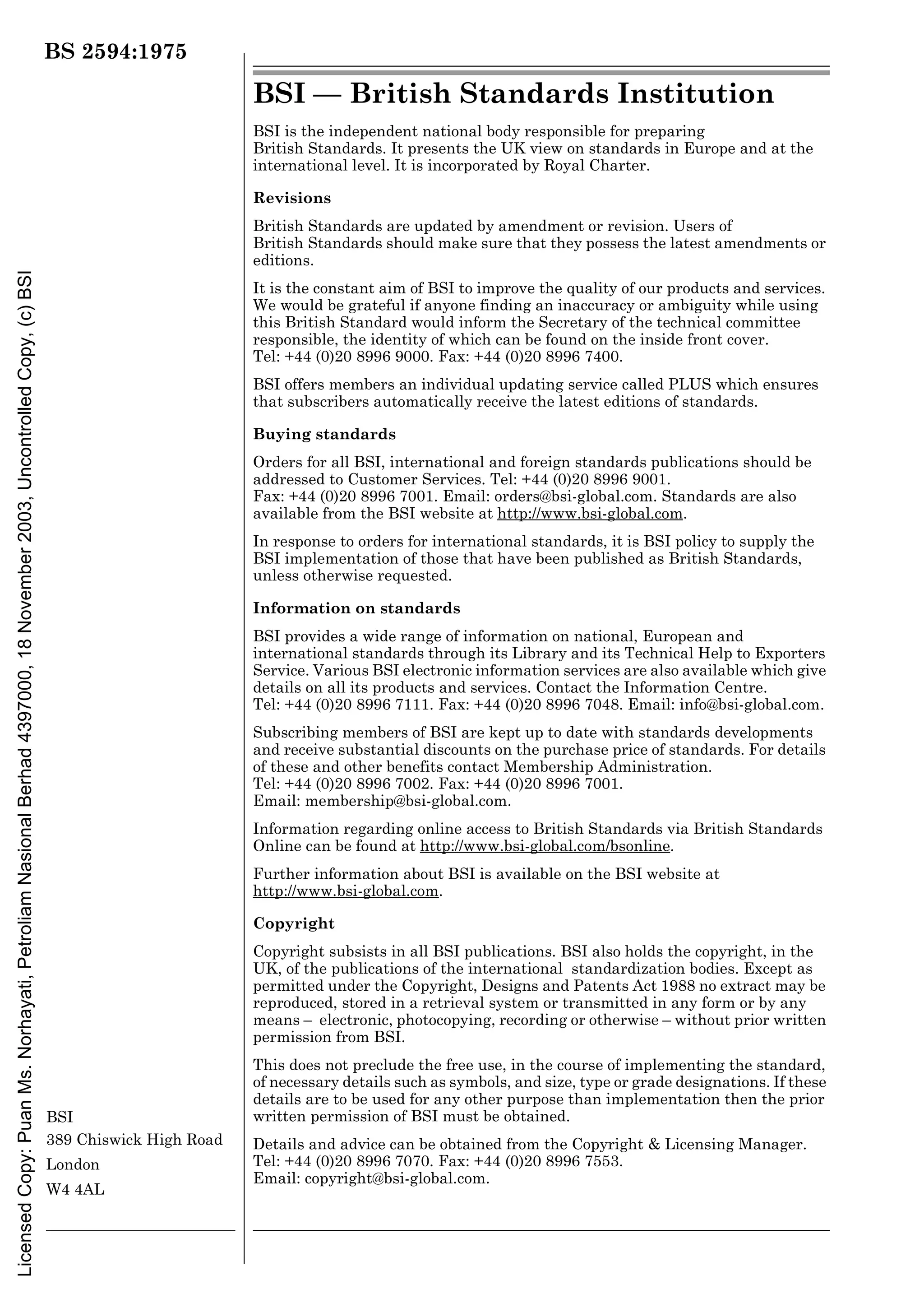 Bs 2594 specification for carbon steel welded horizontal cylindrical ...