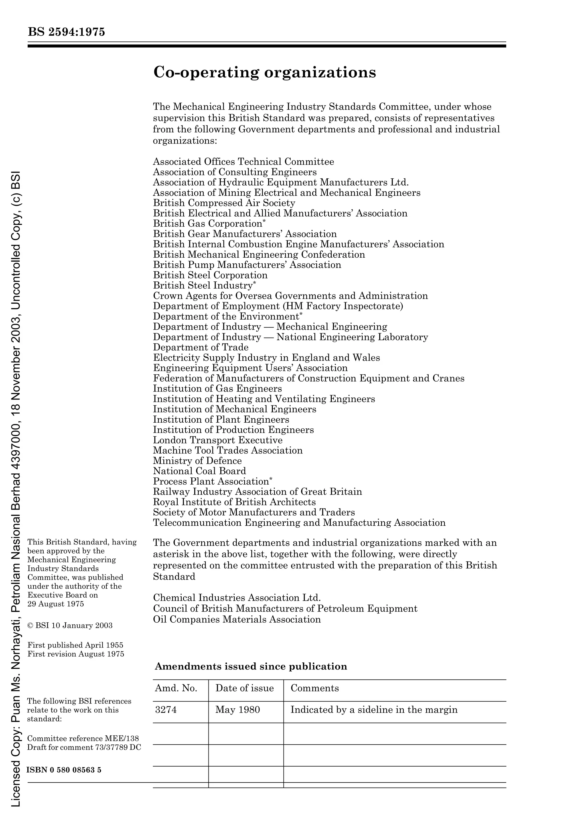 Bs 2594 specification for carbon steel welded horizontal cylindrical ...