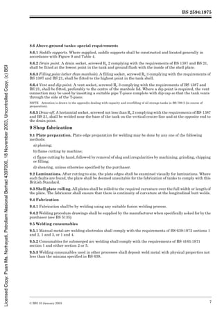 Bs 2594 specification for carbon steel welded horizontal cylindrical ...