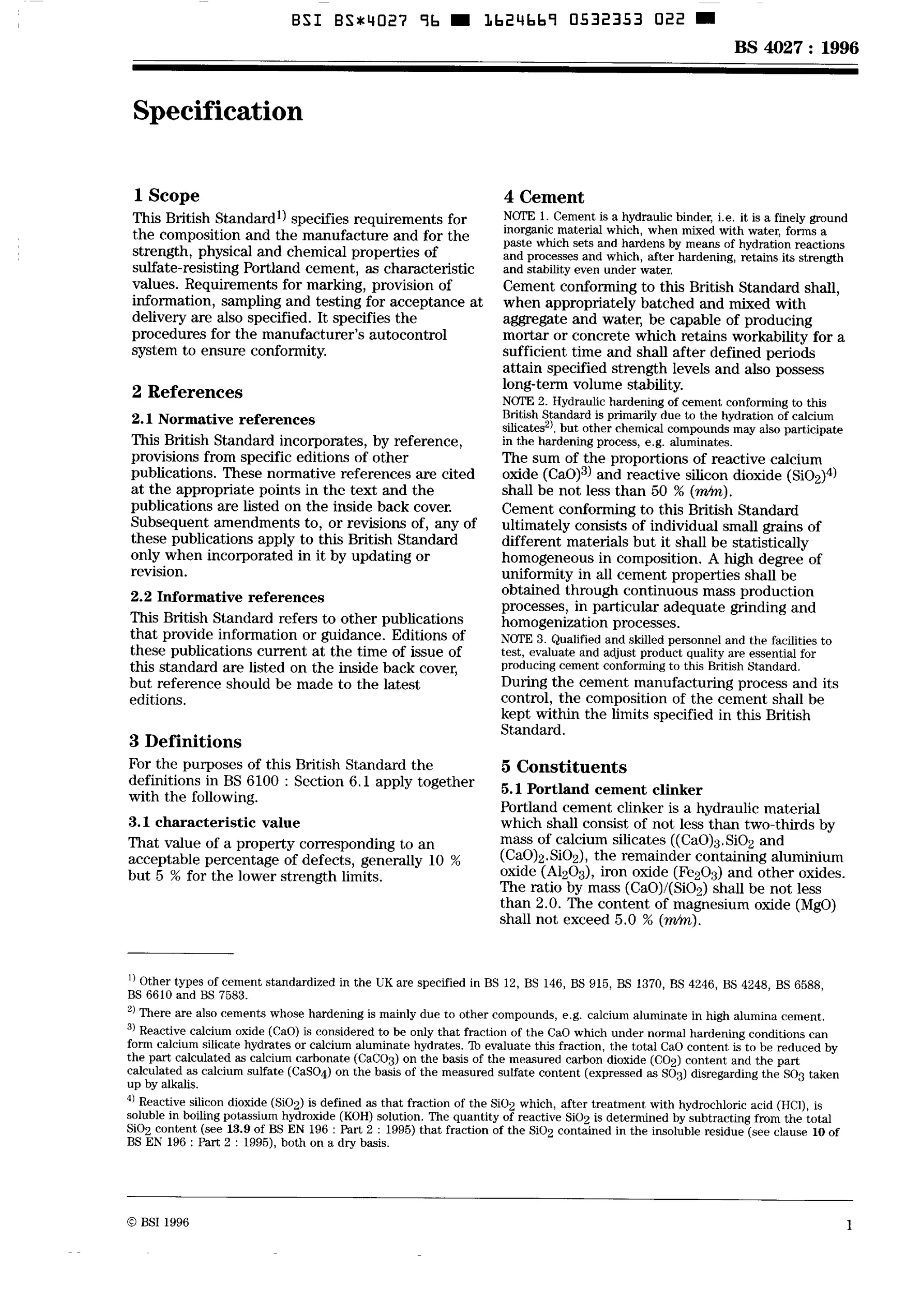 Bs 4027-1996 | PDF