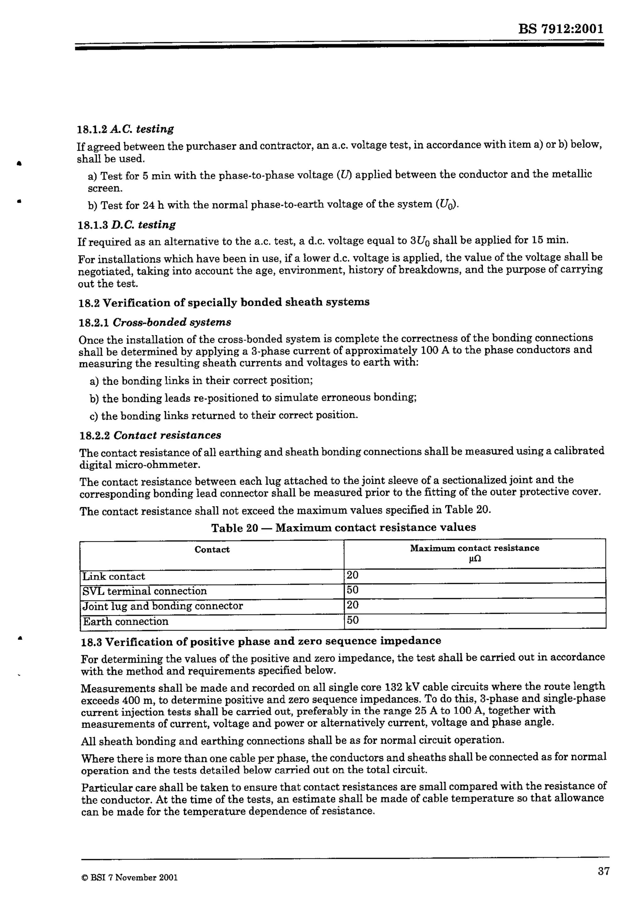 Bs 7912 cross bonding | PDF